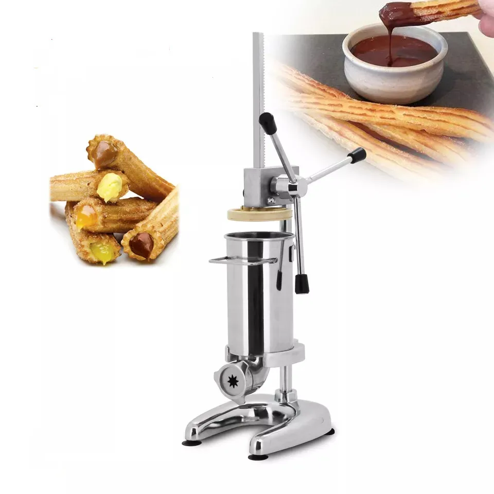 5-Kinds-Of-Molds-Stainless-Steel-2L-or-3L-Manual-Mini-Spanish-Churros ...