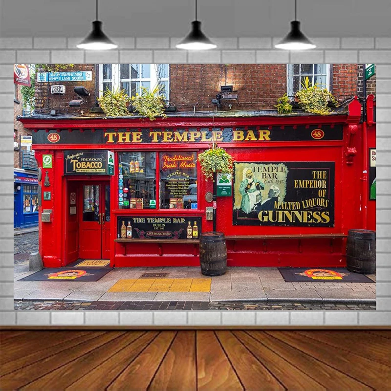 Photography Backdrop The Temple Bar Culture City Street Background For ...