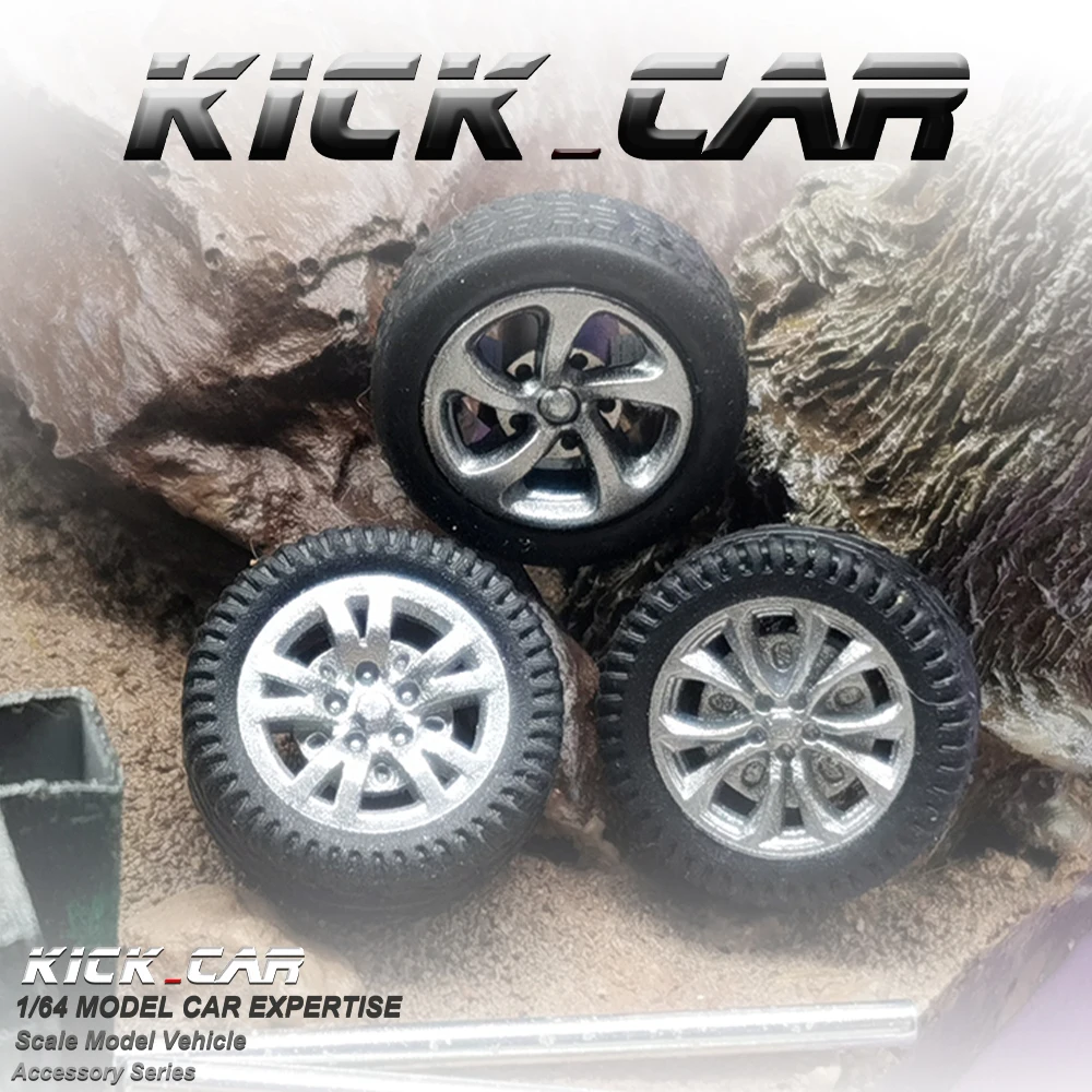 Model-Car-1-64-Scale-Wheels-For-Hotwheels-with-Rubber-Tire-Basic-Model ...