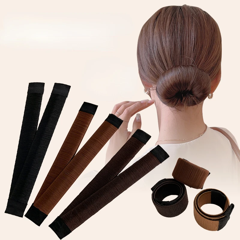 Magic Bun Maker French Twist DIY Tool Synthetic Wig Donuts Bud Head ...