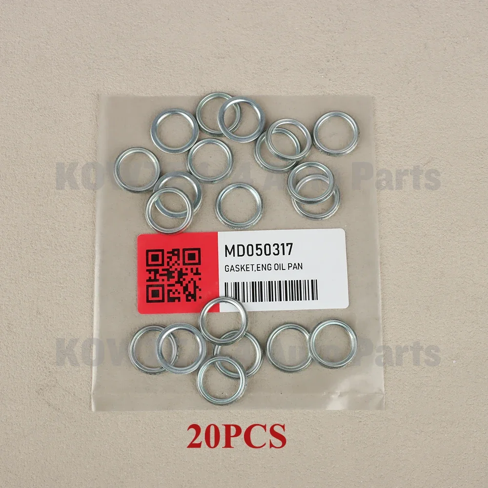 20PCS Engine Oil Pan Drain Plug Gasket for Mitsubishi Pajero Sport ...