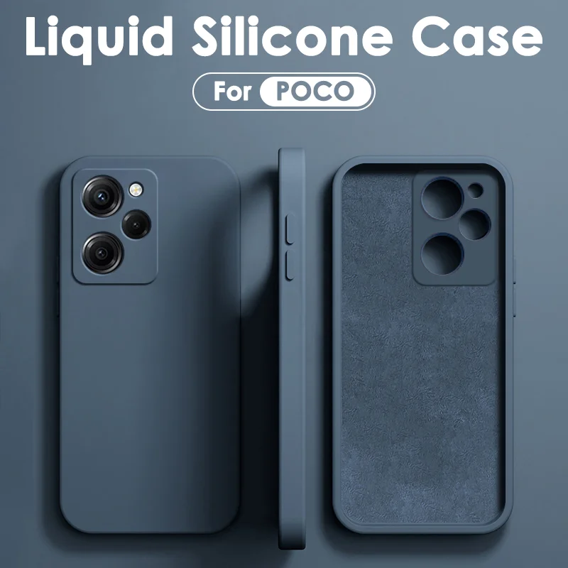 Liquid-Silicone-Protective-Case-For-Xiaomi-POCO-F5-X5-X3-M3-M4-X4-Pro ...