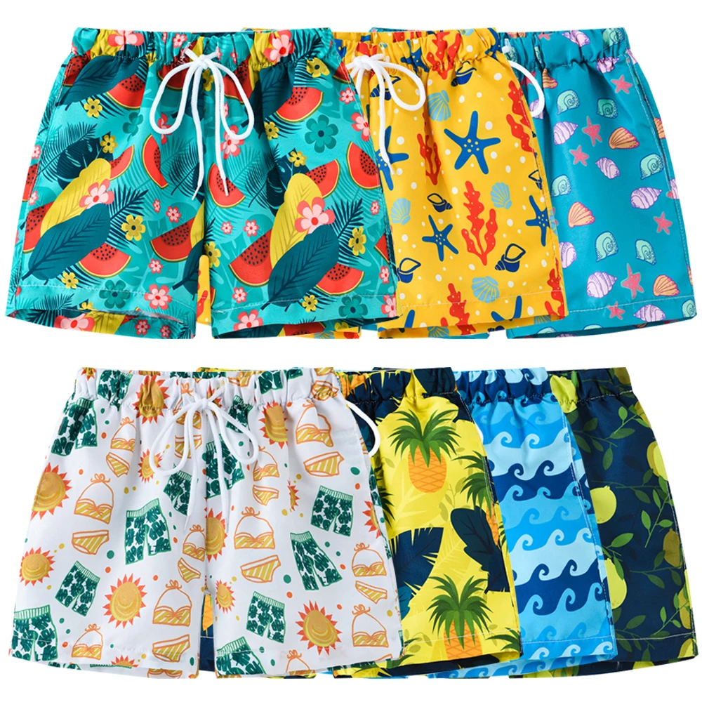 Boys Hawaiian Swim Trunks