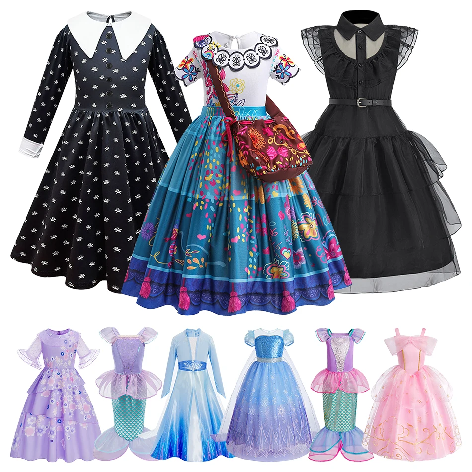 Little Girls Princess Dress Christmas Kids Cosplay Dresses Children ...