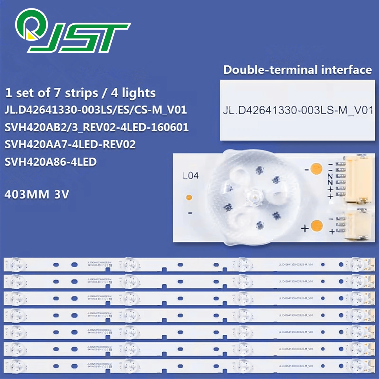 7pcs-LED42K20JD-LED43K260-LED43K2000-LED43T11N-LED43K300UK-LED43M5000 ...