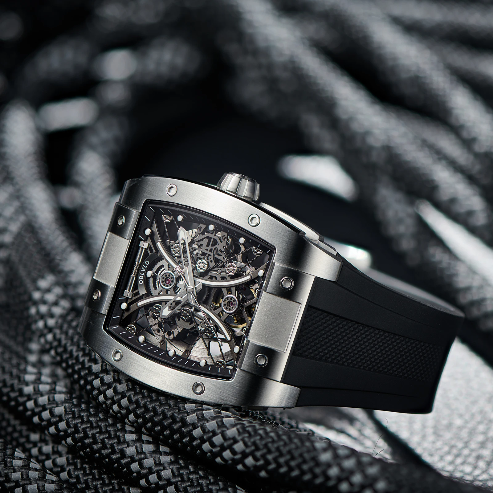 OBLVLO-Top-Watch-Brand-Sport-Watch-For-Man-Square-Skeleton-Watch-Steel ...