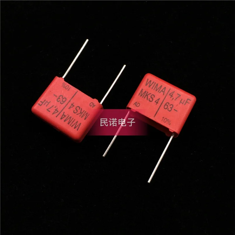 5/10/50pcs German WIMA Film Capacitor MKS4 63V 4.7UF 63V 475 4U7 Pitch ...