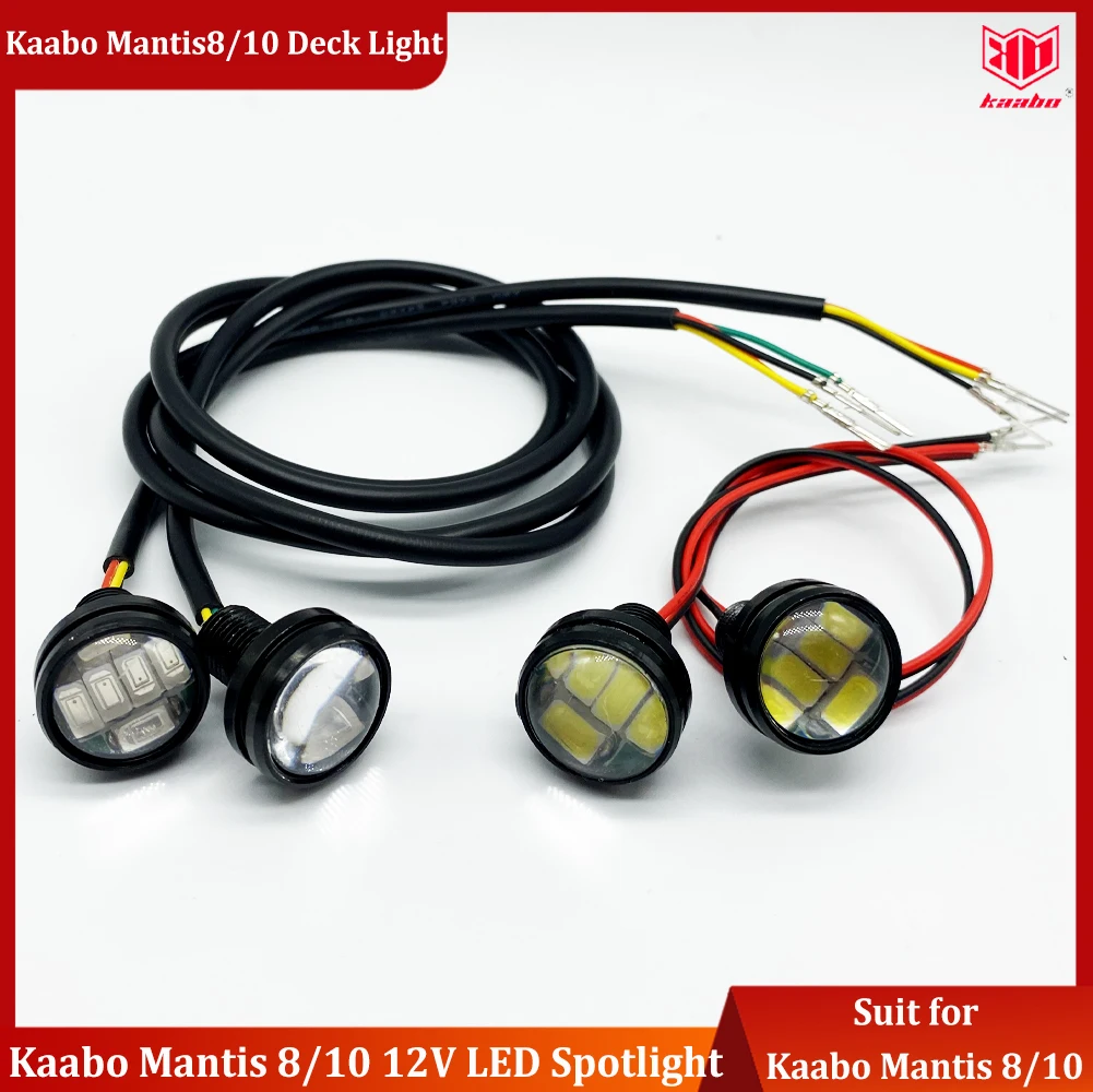 Original Kaabo Mantis 8/10 12V LED Spotlight 12V LED Brakelight Spare Part for Kaabo Mantis 8/10 ...