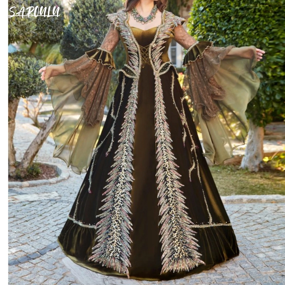 Unique-Turkish-Traditional-Party-Dress-Women-Formal-Gown-For-Sultan ...