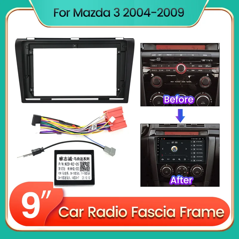 Marco de Fascia de Radio de coche Android para MAZDA 3, Kit de Panel de ...