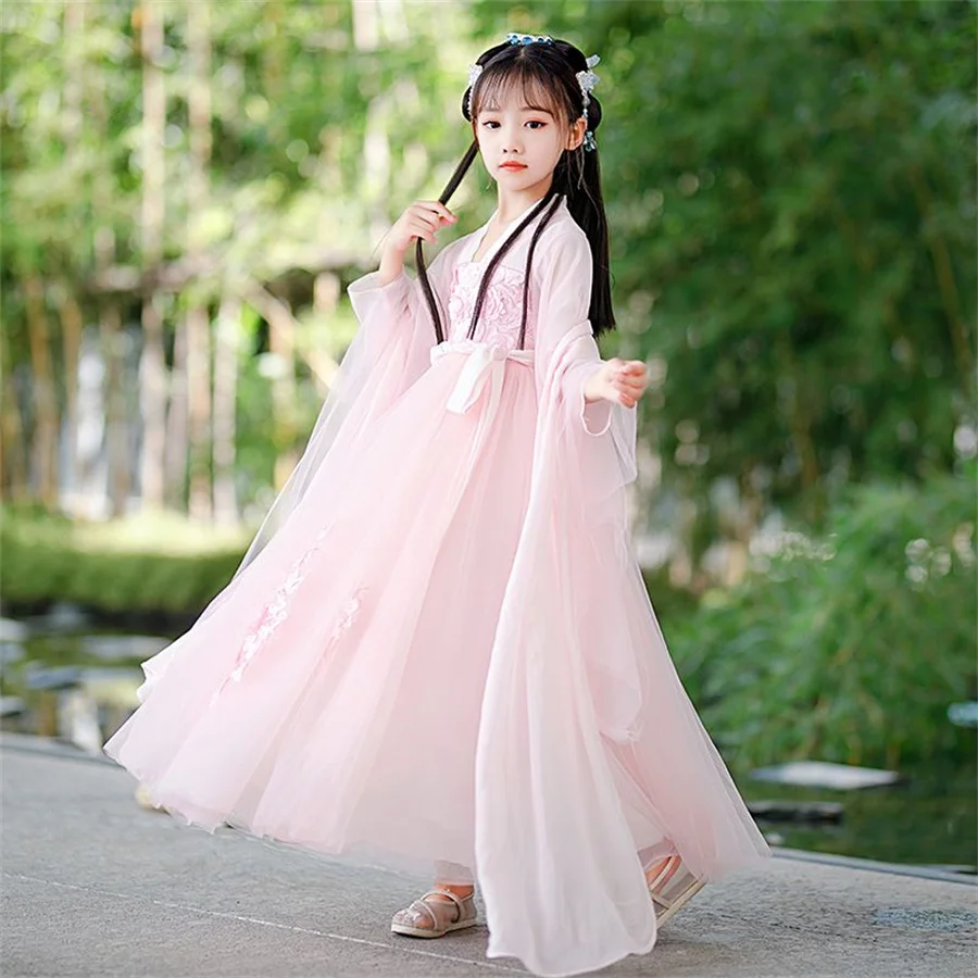 Disfraz-de-Hanfu-chino-Vintage-para-ni-as-vestido-de-hada-para-ni-os ...