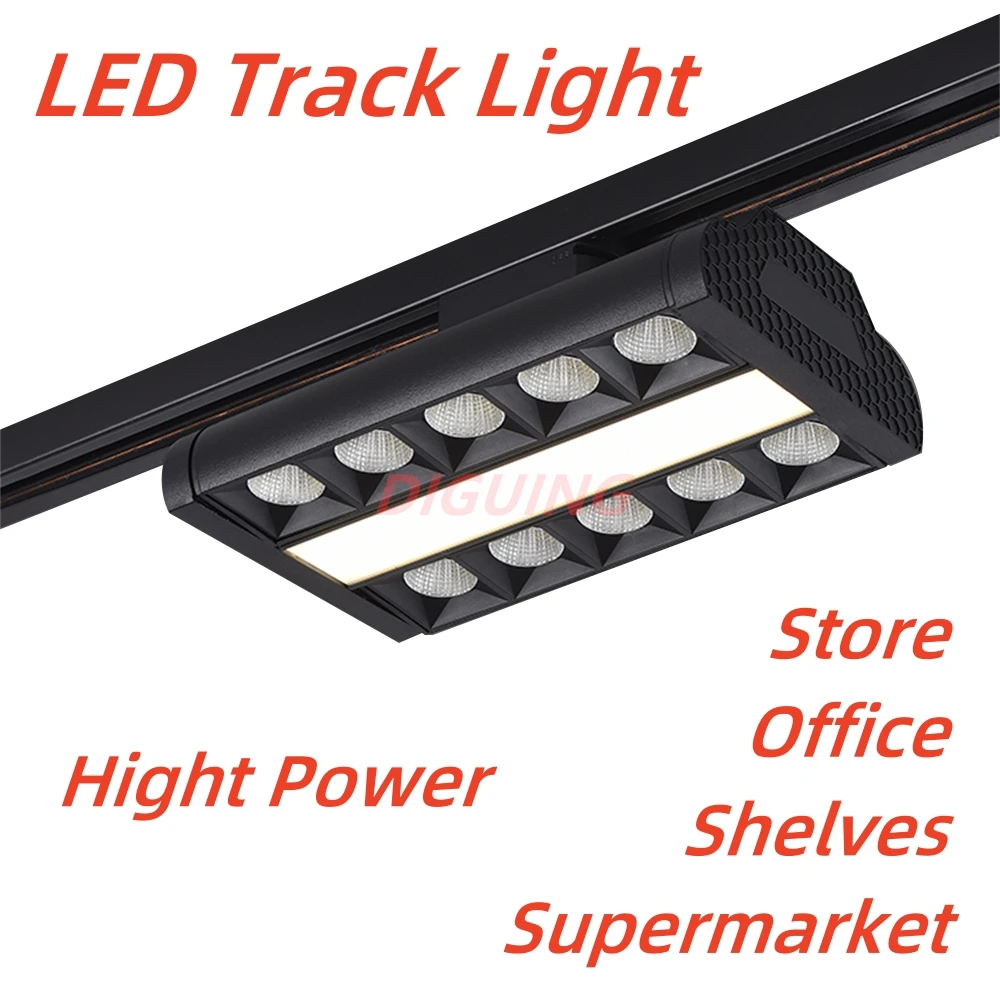 Supermarket-Strip-Light-Shopping-Mall-Track-Light-Adjustable-Angle ...