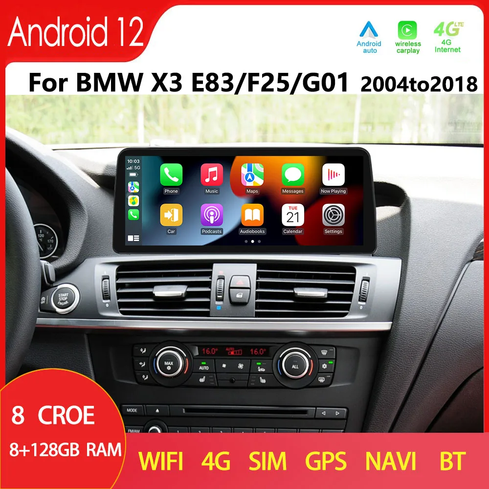 Radio con GPS para coche, reproductor Multimedia con Android 12, E83 ...
