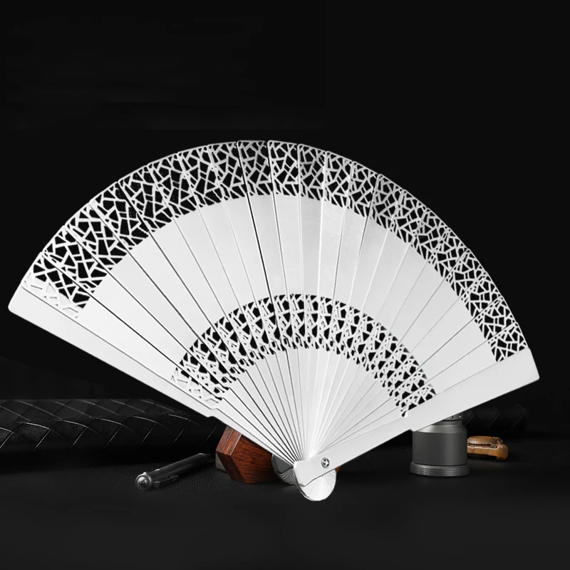 Full-Titanium-Alloy-Folding-EDC-Fan-Tactical-Self-defense-Tai-Chi-Kung ...