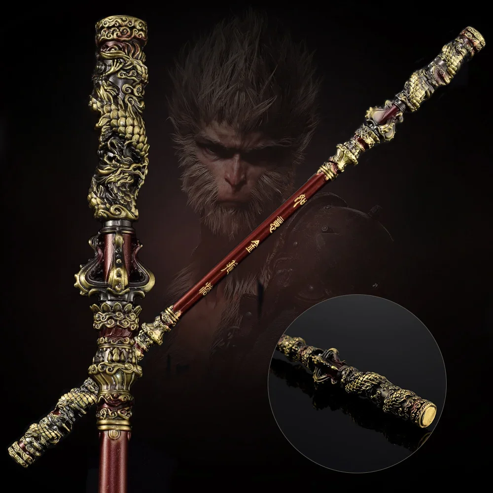 Monkey-King-35CM-Black-Myth-Wukong-Game-Peripheral-All-metal-Handicraft-Ruyi-Golden-Cudgel ...