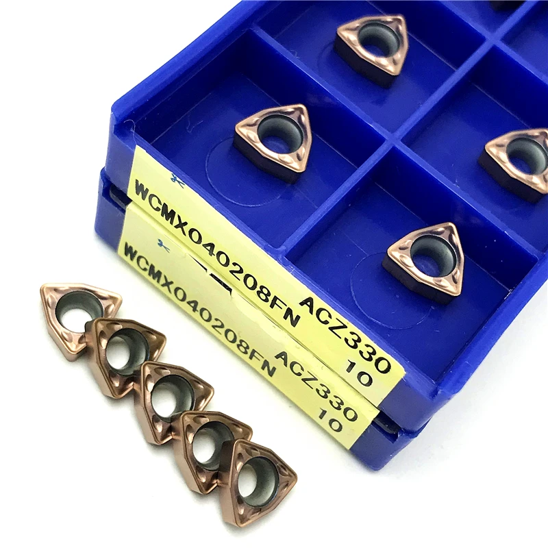 WCMX030208FN-WCMX040208-WCMT050308-WCMT06T308-WCMT0804FN-ACZ330-10pcs-U ...