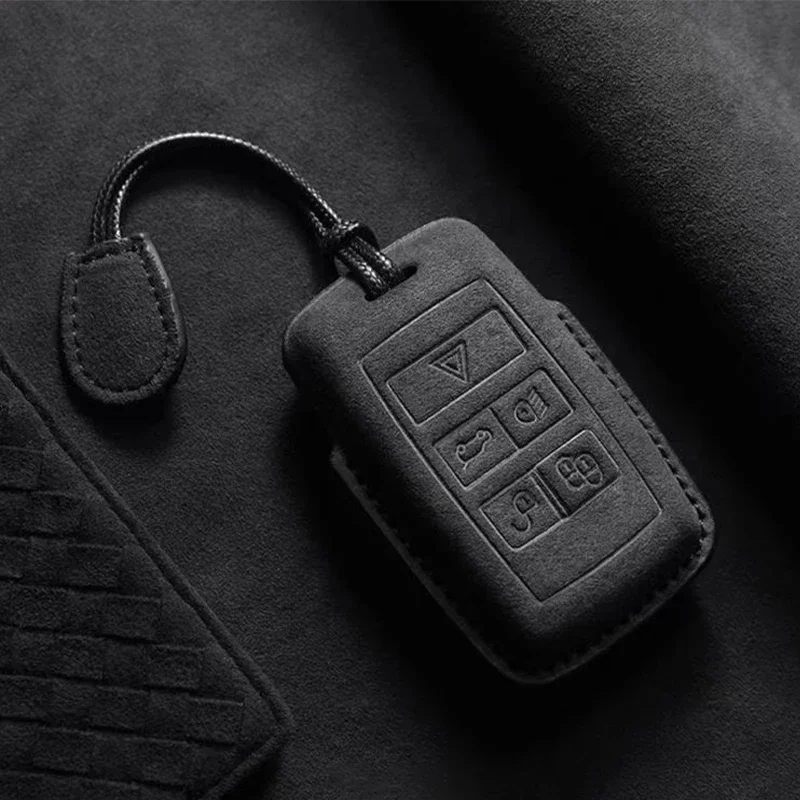 Leather-Car-Key-Case-Cover-Shell-for-Land-Rover-Range-Rover-Evoque ...
