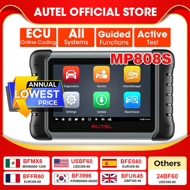 Autel-MaxiPRO-MP808S-Diagnostic-Tools-Bi-directional-Control-OBD2 ...