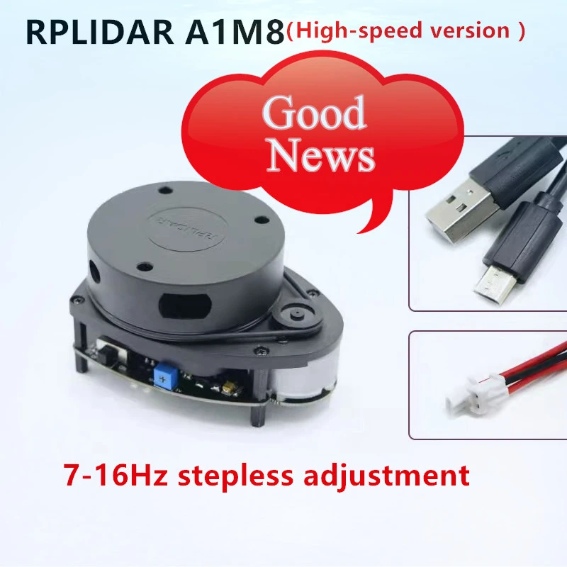 New High-speed Version Rplidar A1m8 Lidar Sensor Scanning Frequency 7 ...