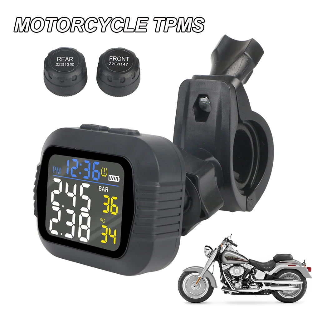 Motorcycle-TPMS-Tire-Pressure-Sensors-Monitoring-System-Tyre-Tester ...