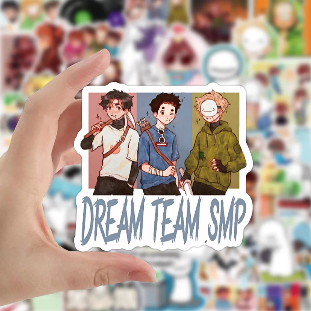 10/30/50PCS Dream Team Smp Anime Stickers DIY Diary Phone Laptop ...