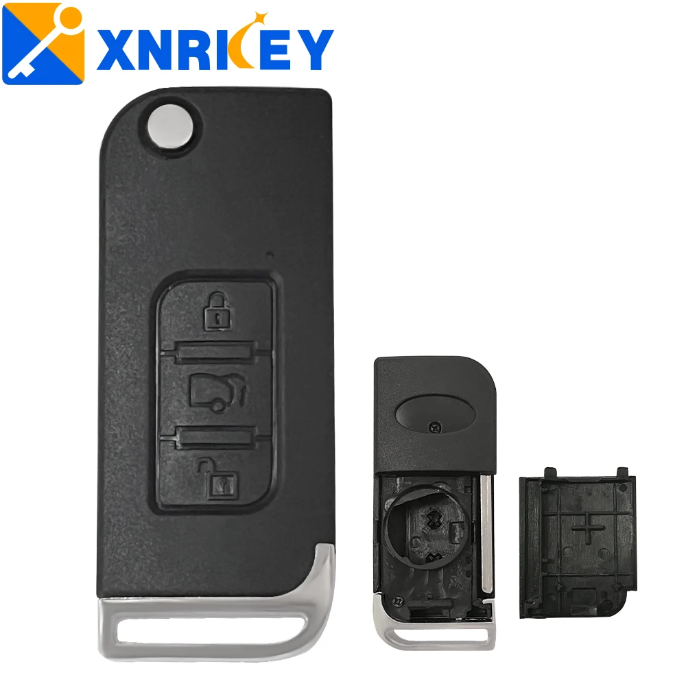 XNRKEY Replacement Remote Key Shell Case Fob 3 Buttons Cover For Indian ...