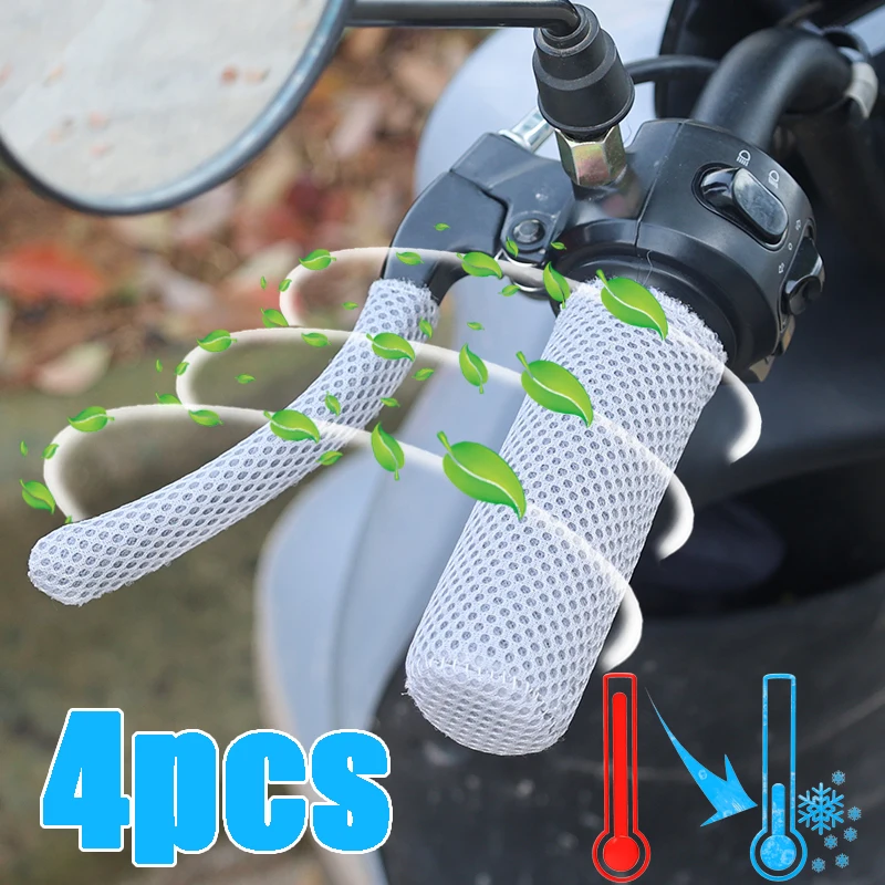 Universal-Summer-Motorcycle-Ice-Silk-Handlebar-Cover-Nonslip-Grip ...