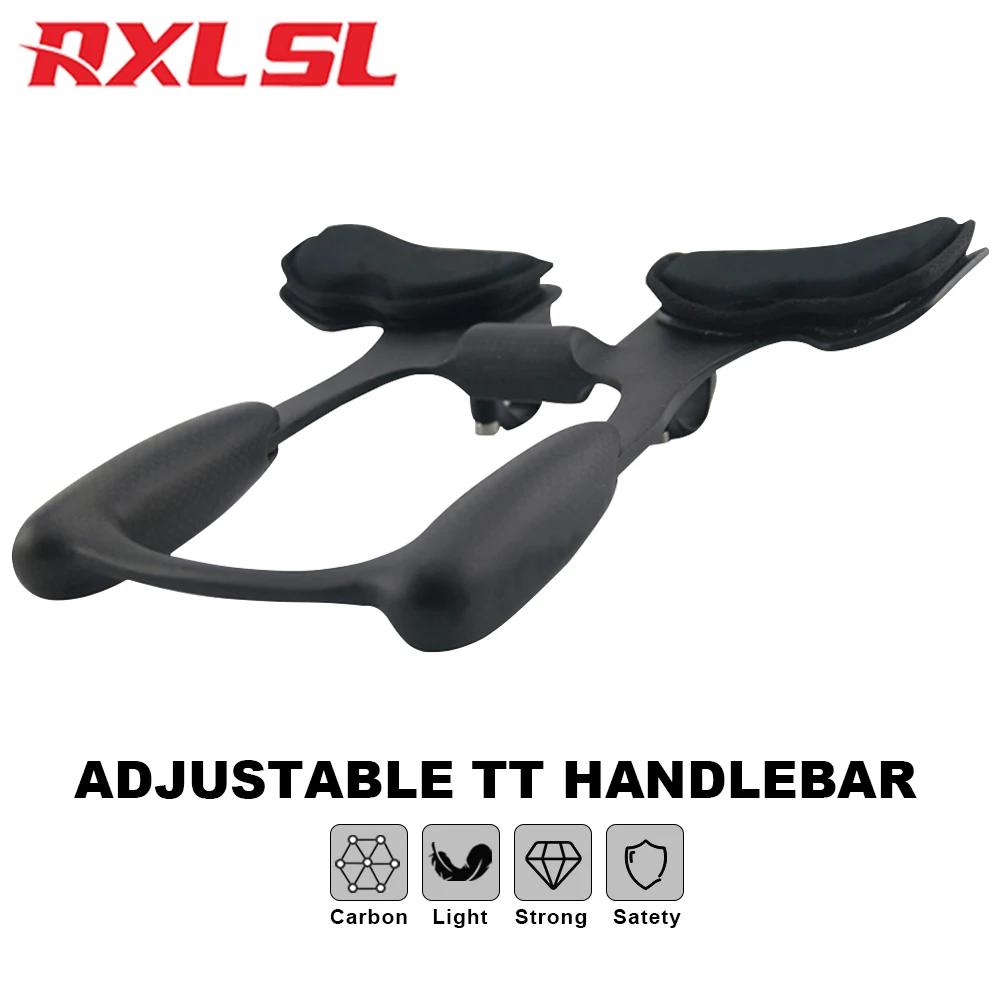 RXL-SL-Bike-Triathlon-TT-Handlebar-Carbon-Road-Adjustable-Arm-Rest ...