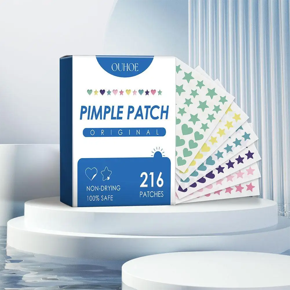 216PC-Acne-Care-Patch-Colorful-Cute-Star-Heart-Shaped-Acne-Treatment ...
