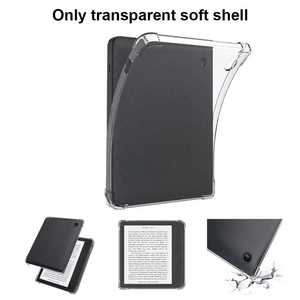 For-Kobo-Libra-Colour-Ebook-Protective-Case-Four-Corners-TPU-Shell ...