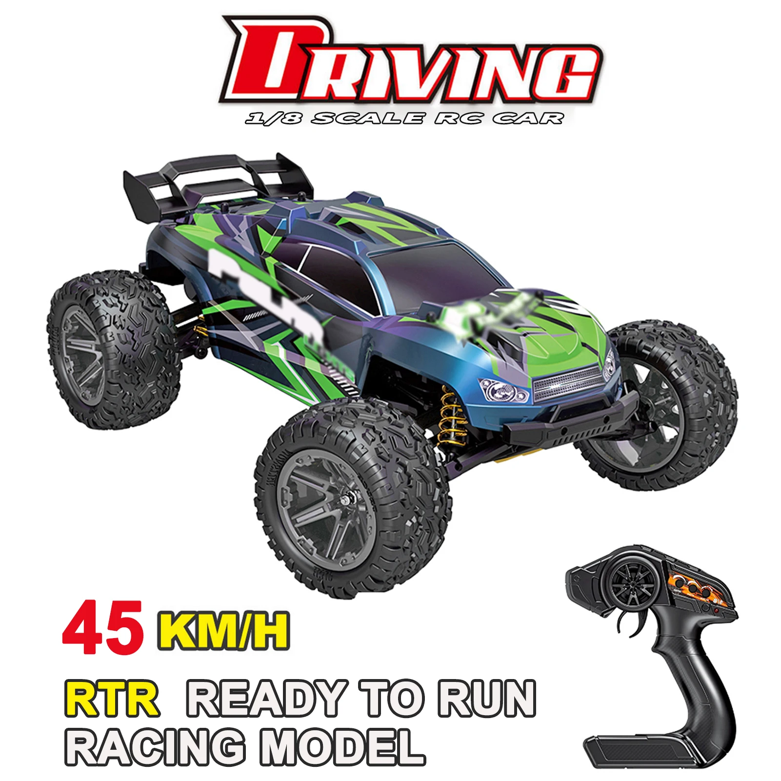 HS10424 1/8 2.4GHz 2WD RC Car 45km/h High Speed RC Racing Car Off Road ...