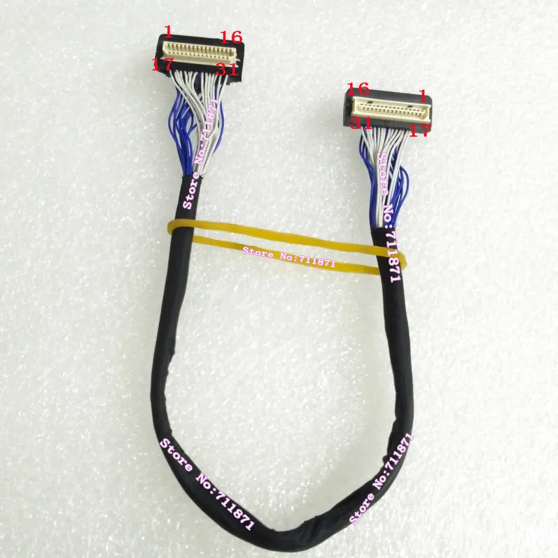 1.0 Pitch 31Pin Male to Female DF9 extension cable 31P to 31Pin TTL 31S ...