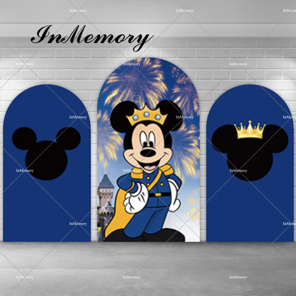Príncipe Mickey Hd Royal Blue Prince Mickey Mouse Arch Backdrop