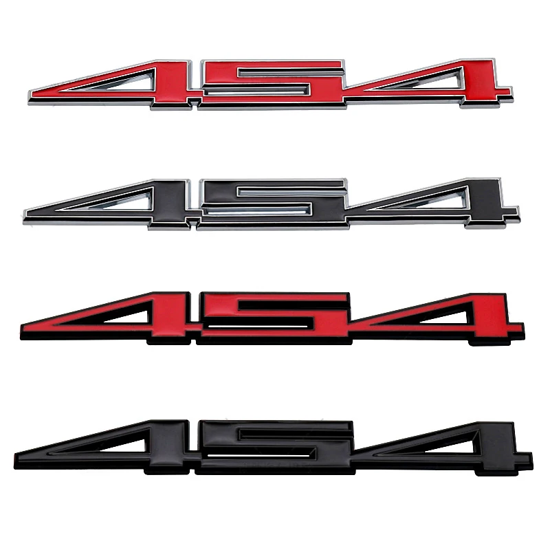 3D Metal 454 Emblem Letter Logo Car Fender Badge Trunk Decal Sticker ...