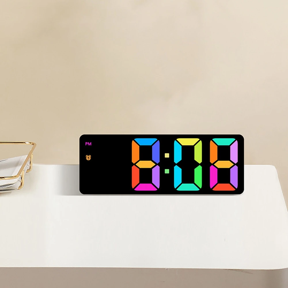 Digital-Alarm-Clock-RGB-Color-Changing-Date-Display-Desktop-Table-Clock ...