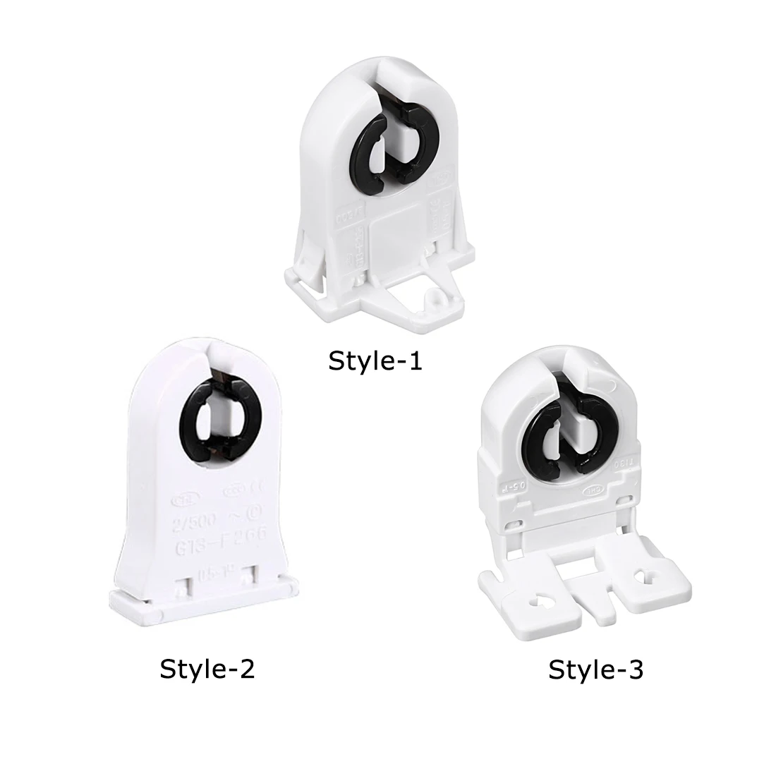 2-10Pcs 2A T8 Fluorescent Light Holder G13 Base Non-Shunted Tombstone ...