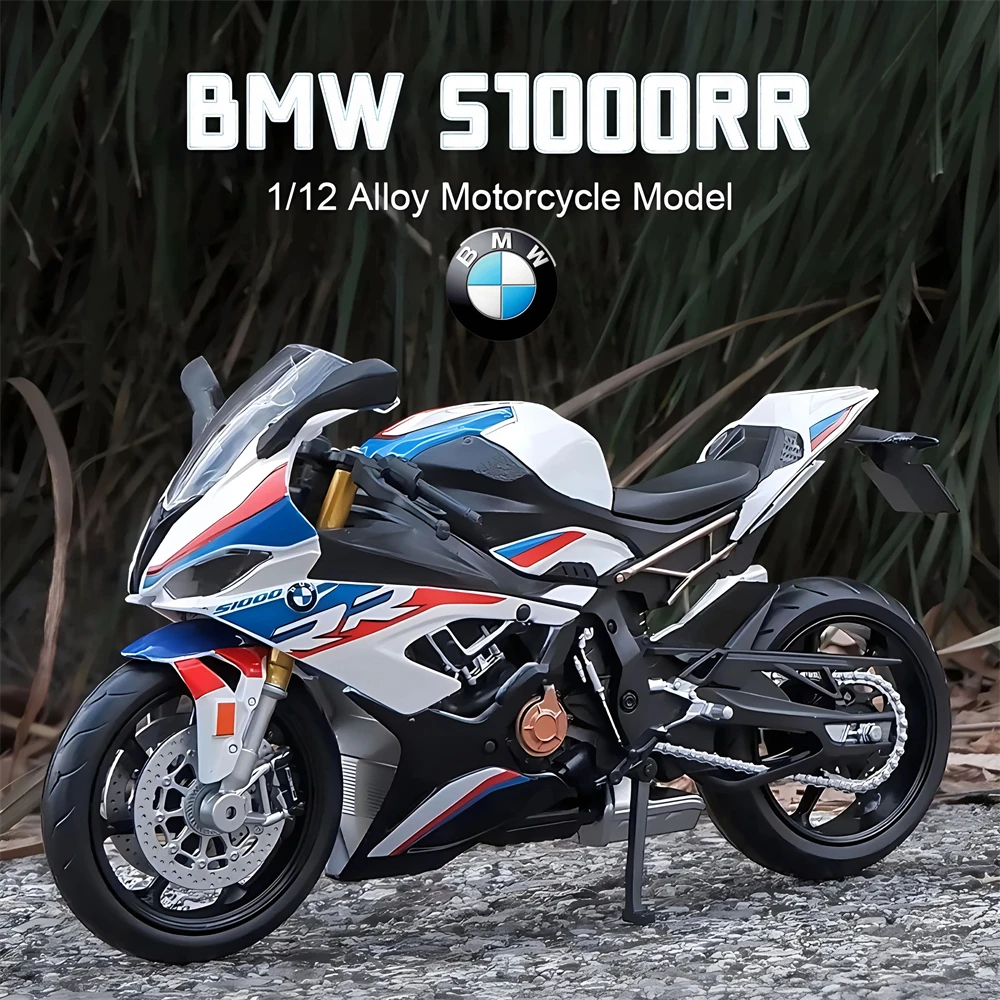 1/12 BMW S1000RR Motorcycle Cars Model Toys Alloy Diecast Shork ...