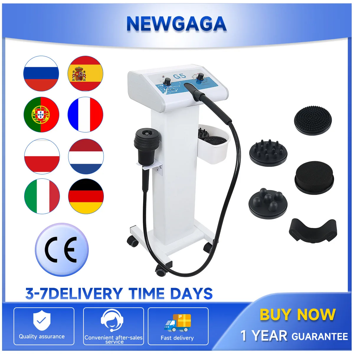 Vibrating-G5-Massager-Machine-Body-Slimming-with-Trolley-Stand-High ...