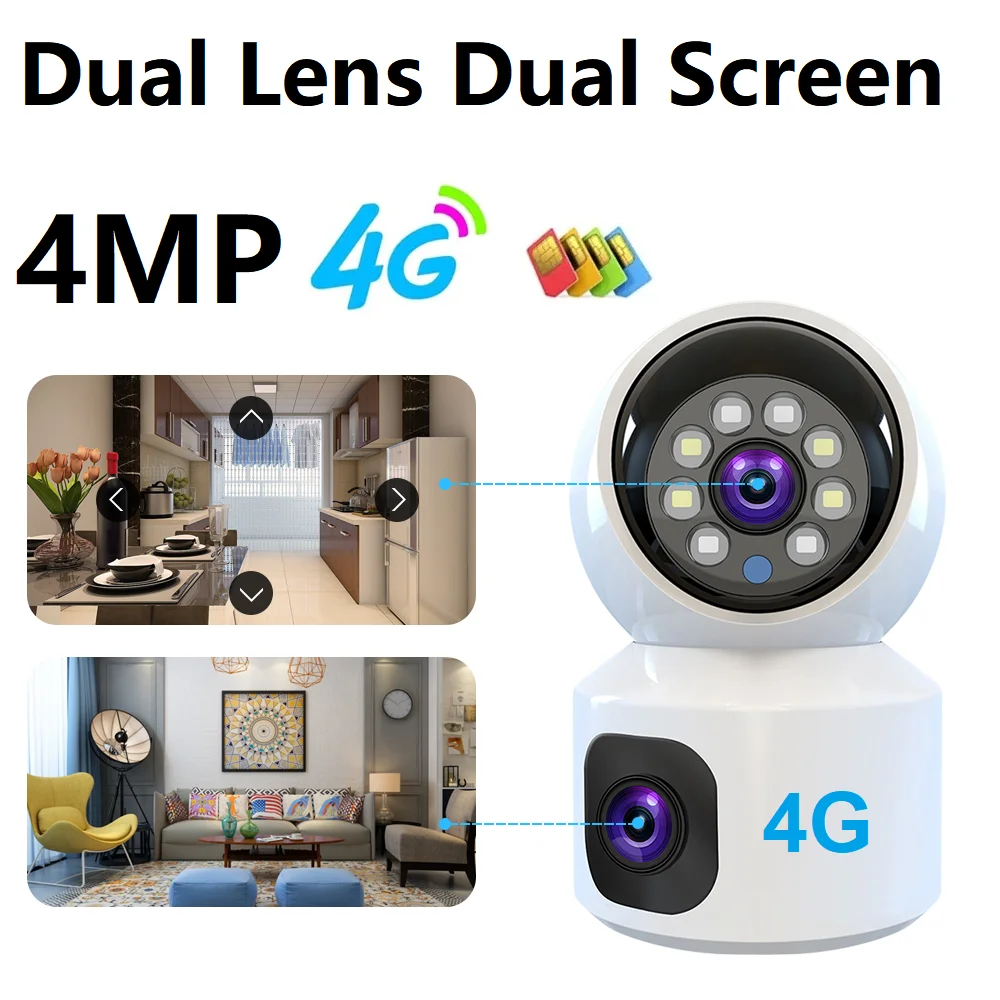 Sim-Card-4G-Camera-Indoor-4MP-Dual-Lens-Dual-Screen-Baby-Monitor-Auto ...