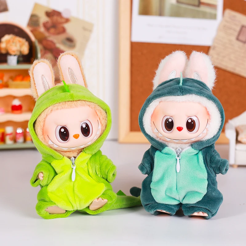 13CM Plush Doll Clothes for Labubu Doll's Clothes 6-Piece Set Dinosaur ...