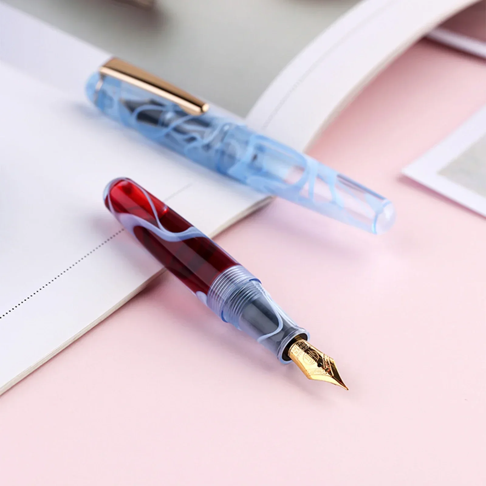 MAJOHN-Q2-Acrylic-Fountain-Pen-mini-portable-Ink-Pens-for-travel-EF-F ...