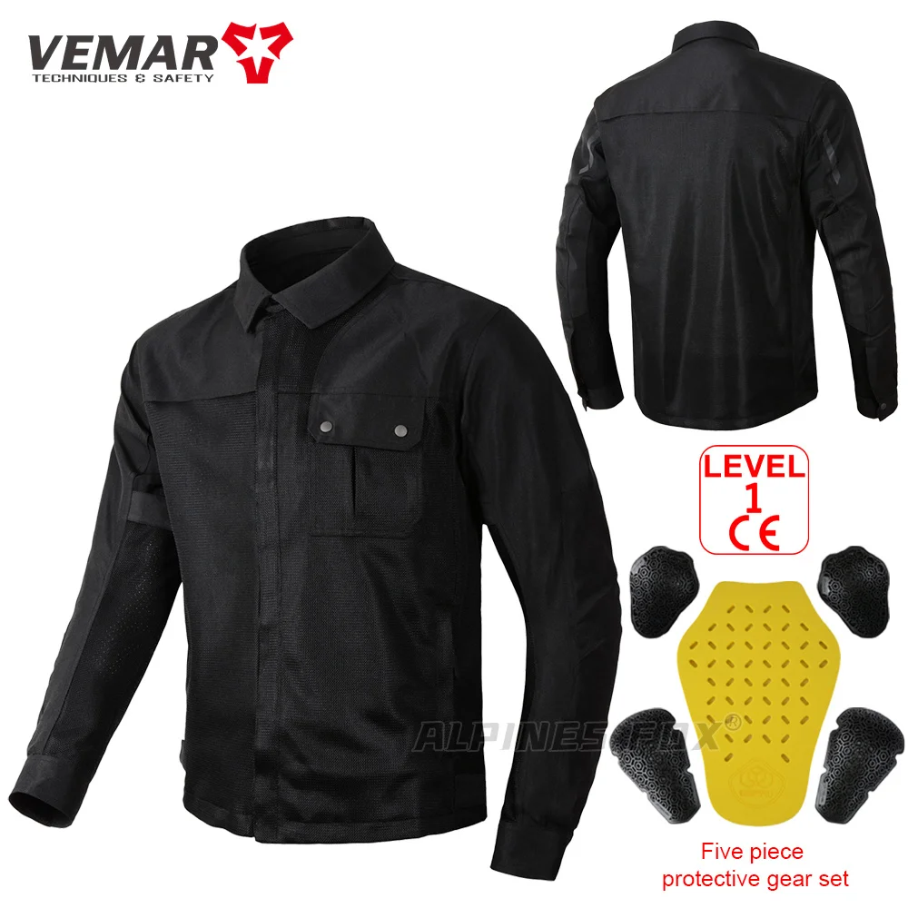 VEMAR-Mens-Motorcycle-Jacket-Summer-Breathable-Jacket-CE-Protective ...