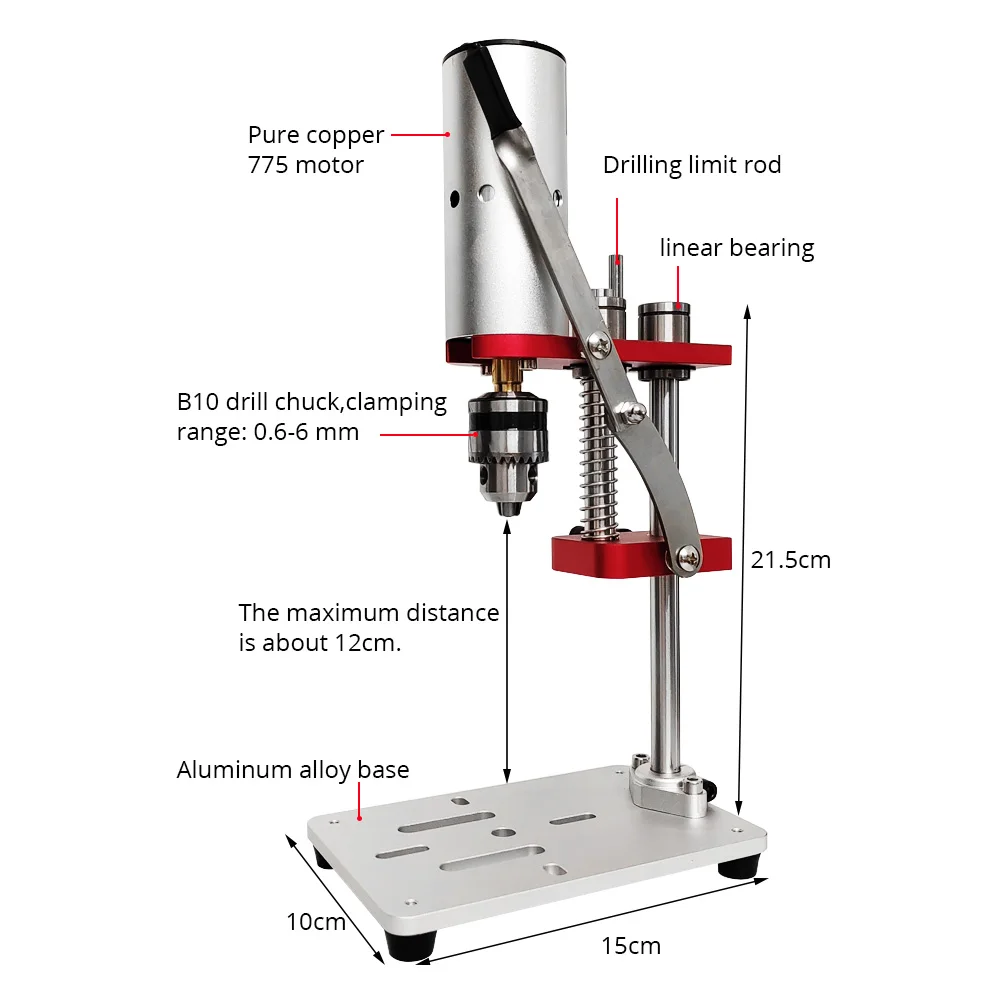 Mini Drill Press Mini Benchtop Drill Press – 7-Speed Adjustable, 775 ...