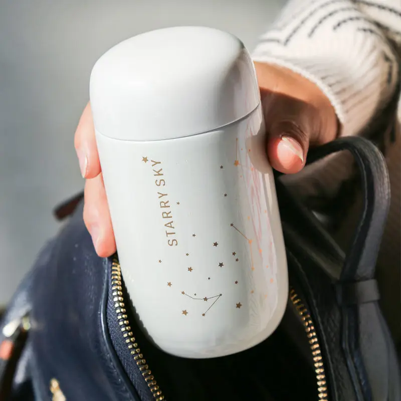 Mini termo aislado de acero inoxidable, botella de agua deportiva de ...