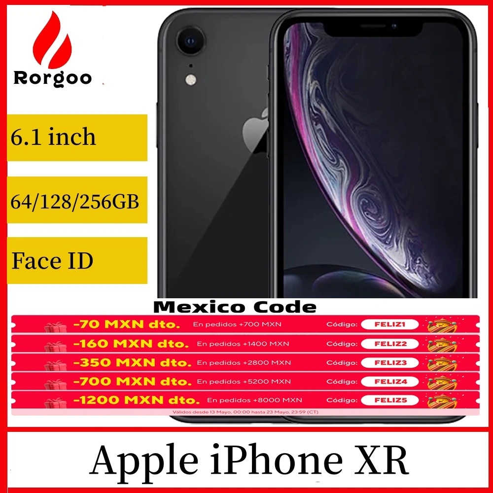 Apple-iPhone-XR-Used-3G-4G-LTE-Mobile-Cell-Phone-Original-Unlocked-Face ...