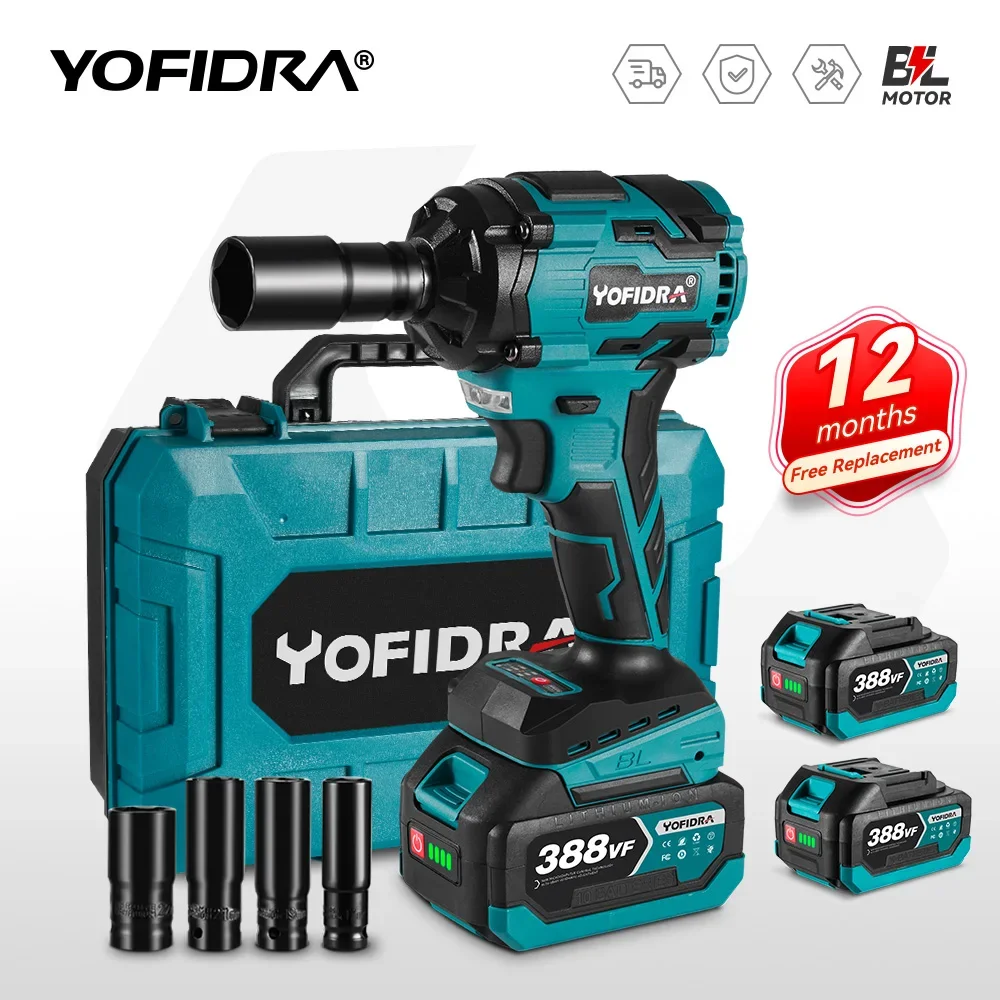 YOFIDRA-1000N-m-Brushless-Electric-Impact-Wrench-3-Gears-1-2-inch ...