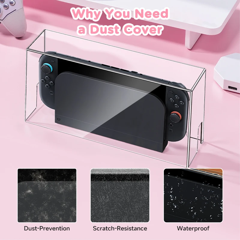Transparent Acrylic Dustproof & Waterproof Protective Case for Switch2 ...