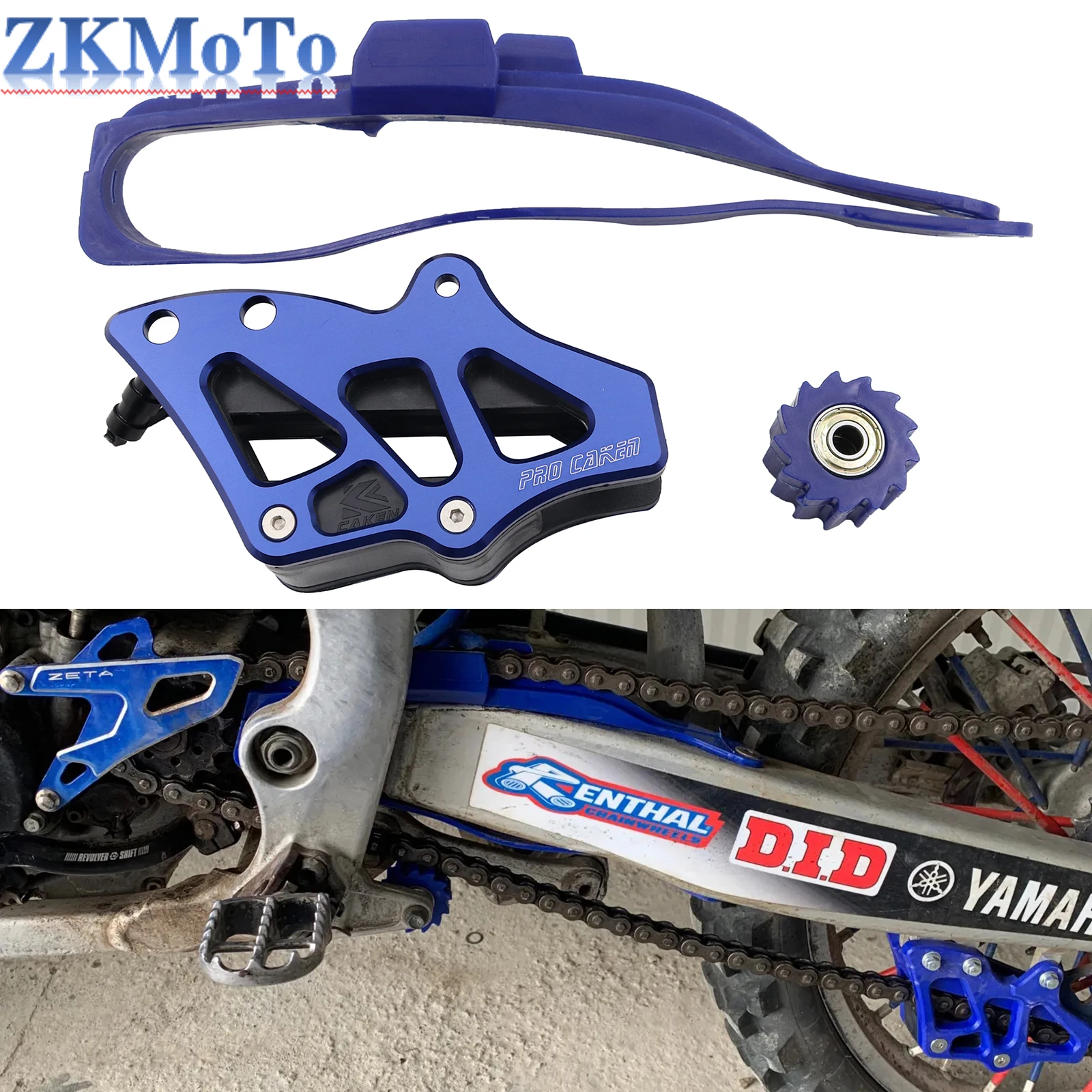 Motocross-CNC-Chain-Guide-Swingarm-Chain-Slider-Guide-Bottom-Roller-For ...