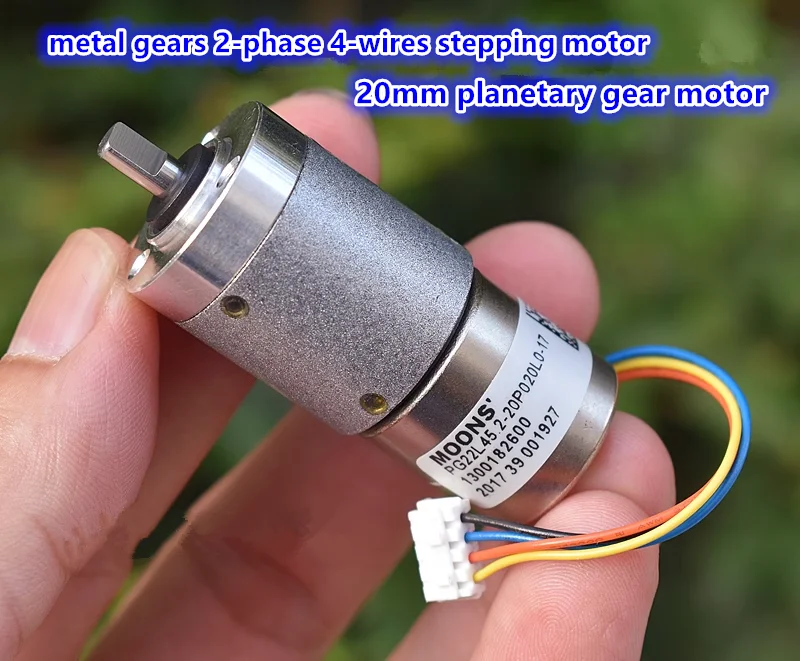 5V-2-phase-4-wire-20mm-stepping-motor-PG22L-metal-gears-precison-1-45-2 ...