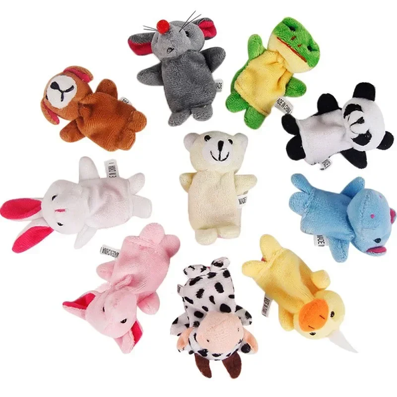 Cartoon-Biological-Animal-Finger-Puppet-Storytelling-Hand-Puppet-Plush ...